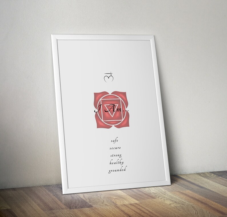 I Am Affirmations Chakra Art Chakra Prints Chakra - Etsy UK