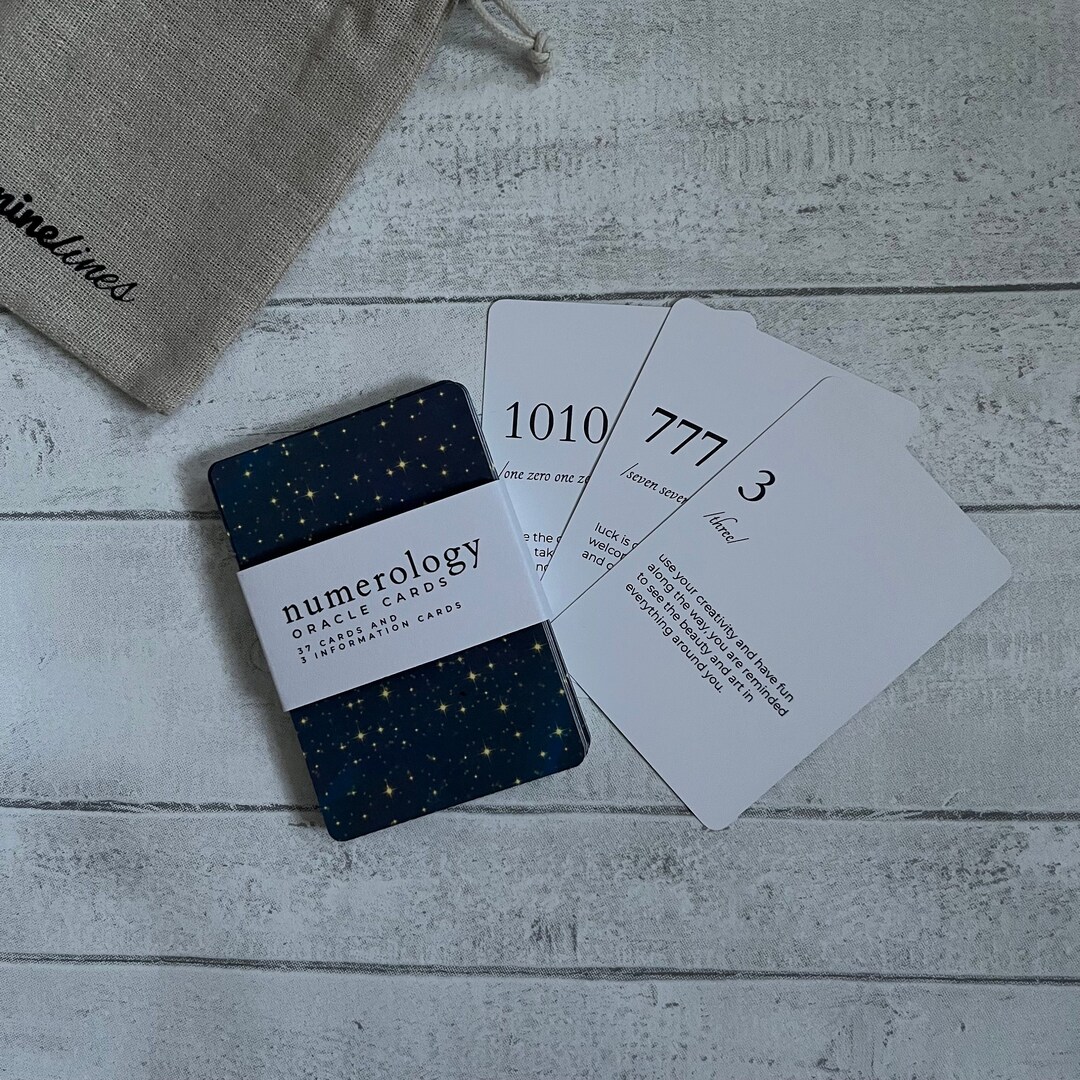 Numerology Oracle Cards - Angel Numbers - Number Sequences ...