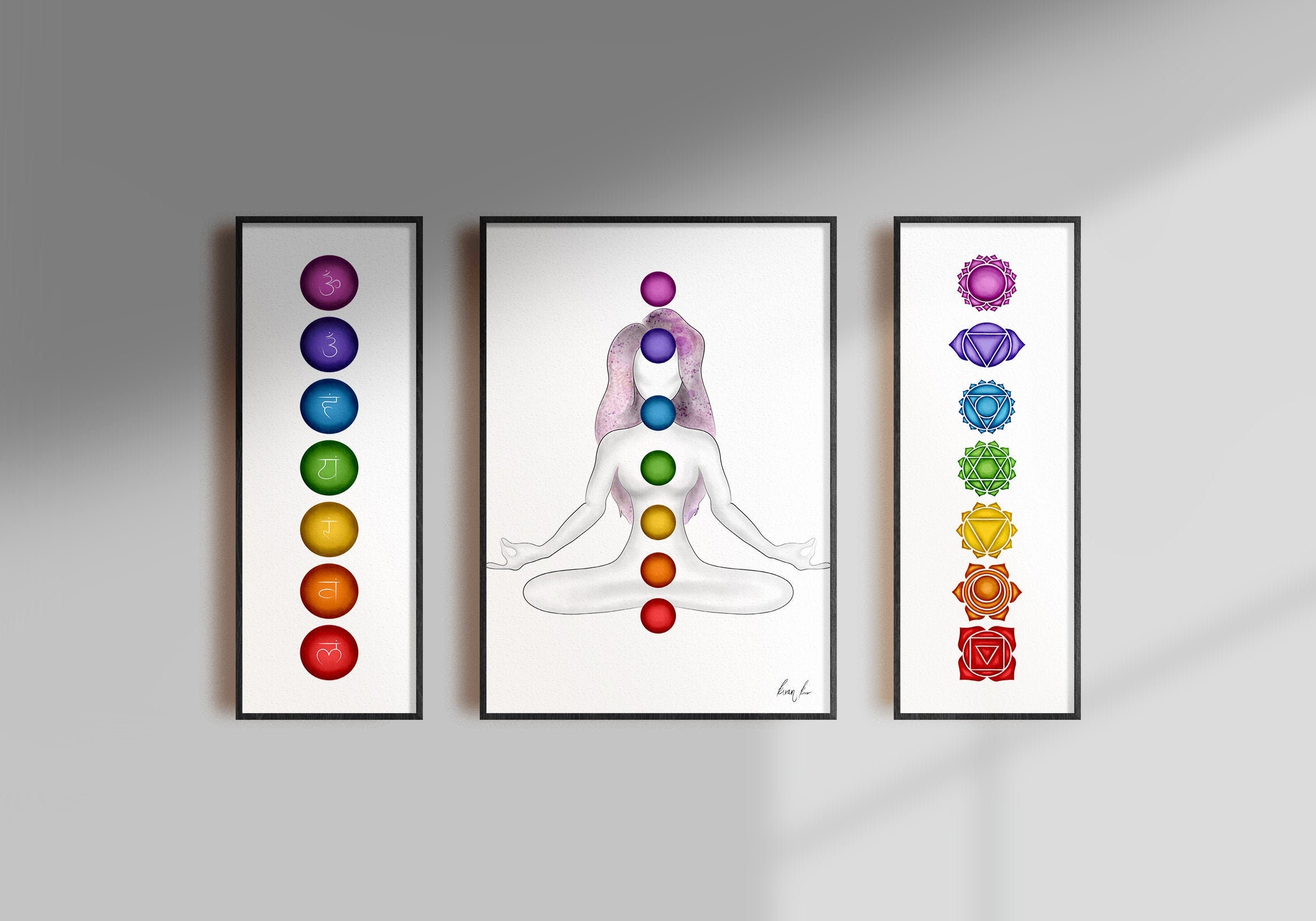 Chakra Posters Meditation Chakra Art Chakra Prints | Etsy