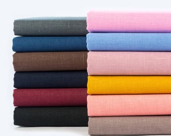 Faux linen fabric | Etsy