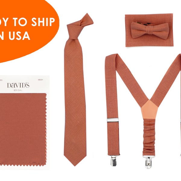 Terracotta Color Tie - Etsy