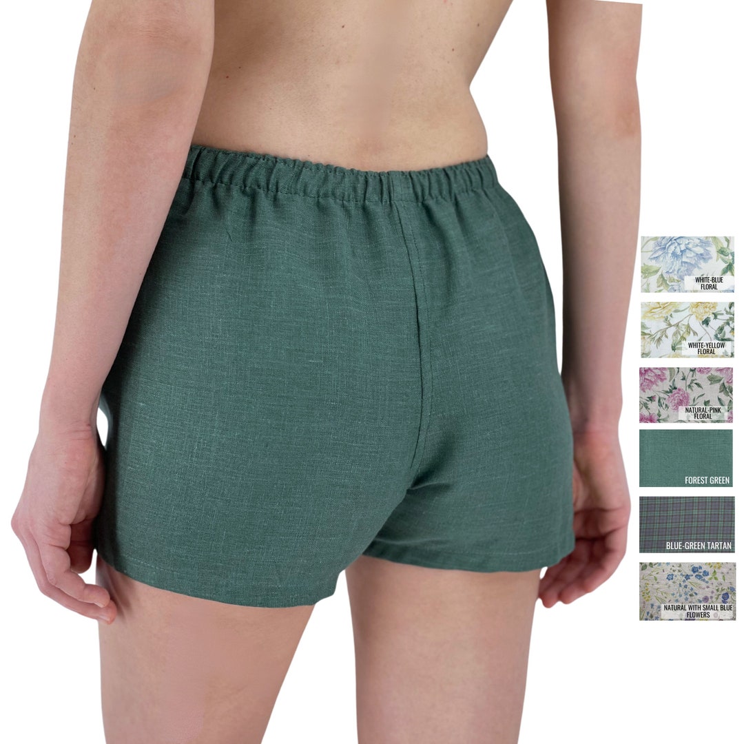 Linen Underwear for Women - Boyshorts for Ladies - Womens Boxer Shorts ...