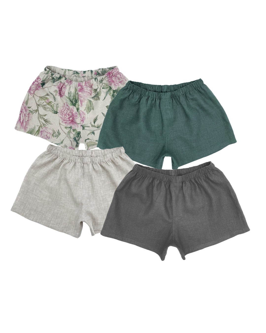 Linen Underwear for Men Organic Mens Boxer Basic Shorts Sets Gift for ...