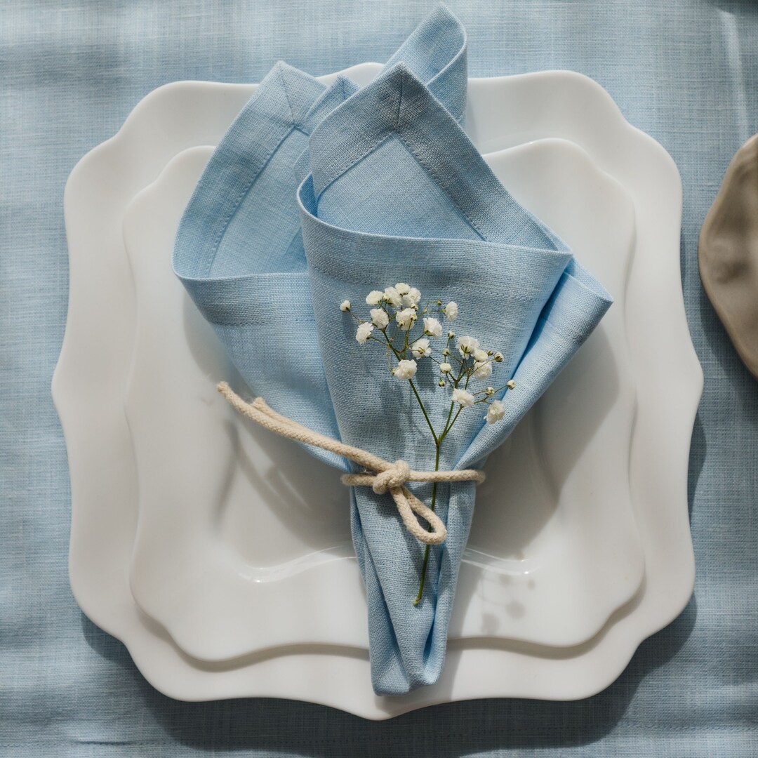 Cloth Cocktail Napkins Set, Linen Dinner Napkin Cloth Washable - Etsy