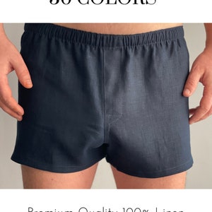 Linen Boxer Underwear for Men White Shorts 3/5/7 Pack Men's Boxers Set ...