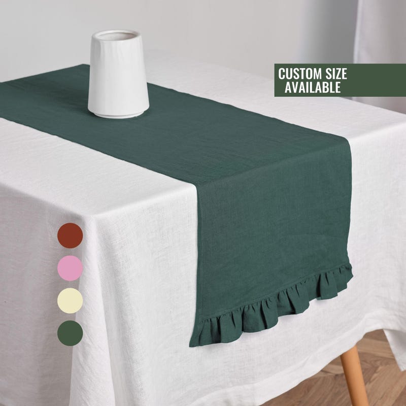 Blue 18 Inch Table Runner - Etsy