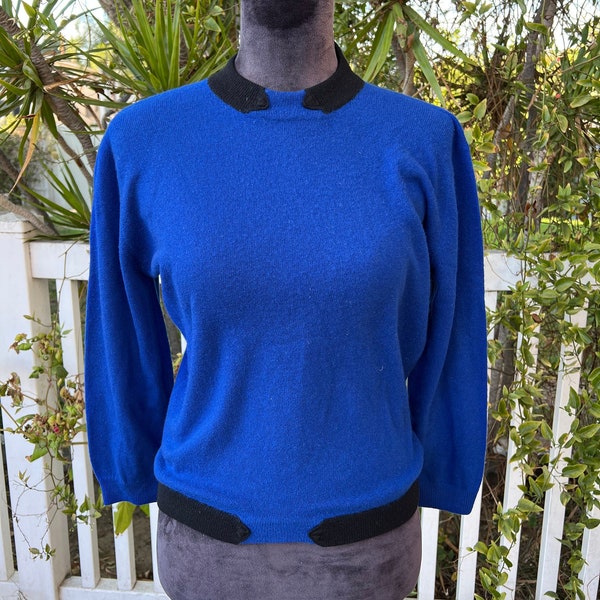 Electric Blue Sweater - Etsy
