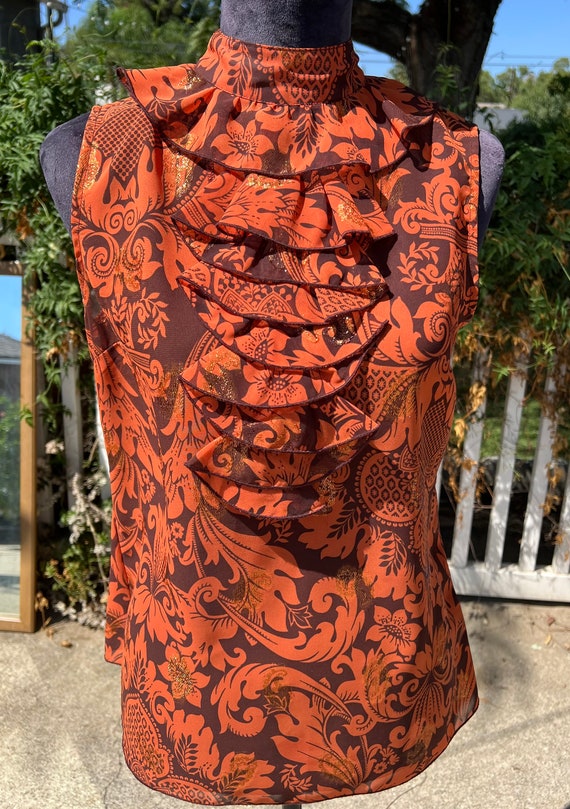 anna sui vintage ruffle blouse - Gem