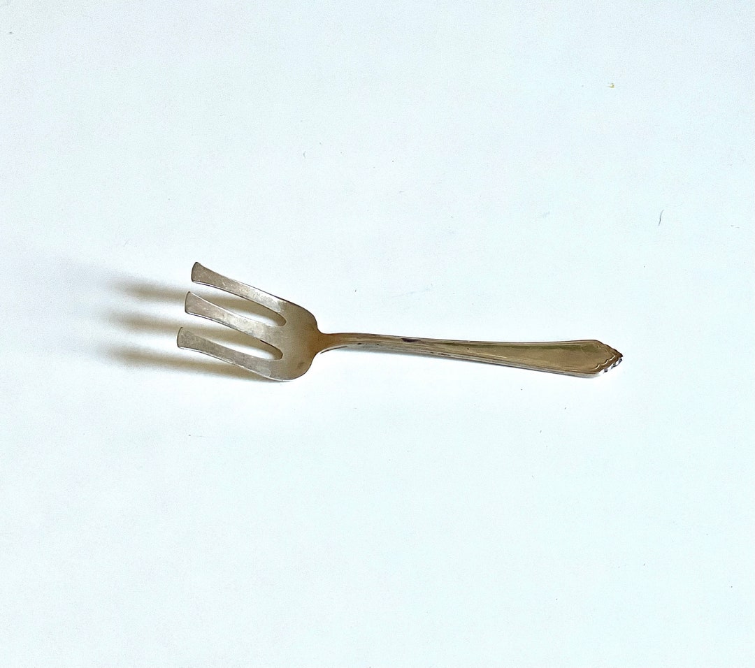 Antique Silver Serving Fork - Etsy
