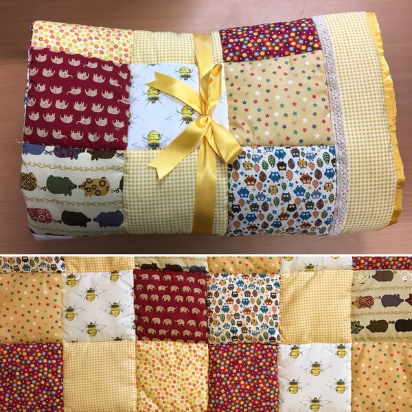 Handmade Baby Quilt - Etsy UK