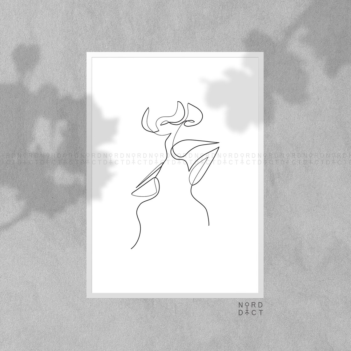 One Line Kiss Printable Illustration Simple Intimate Kissing - Etsy Denmark