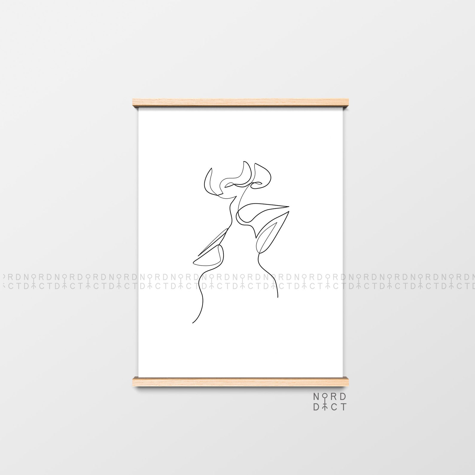 One Line Kiss Printable Illustration, Simple Intimate Kissing Sketch ...