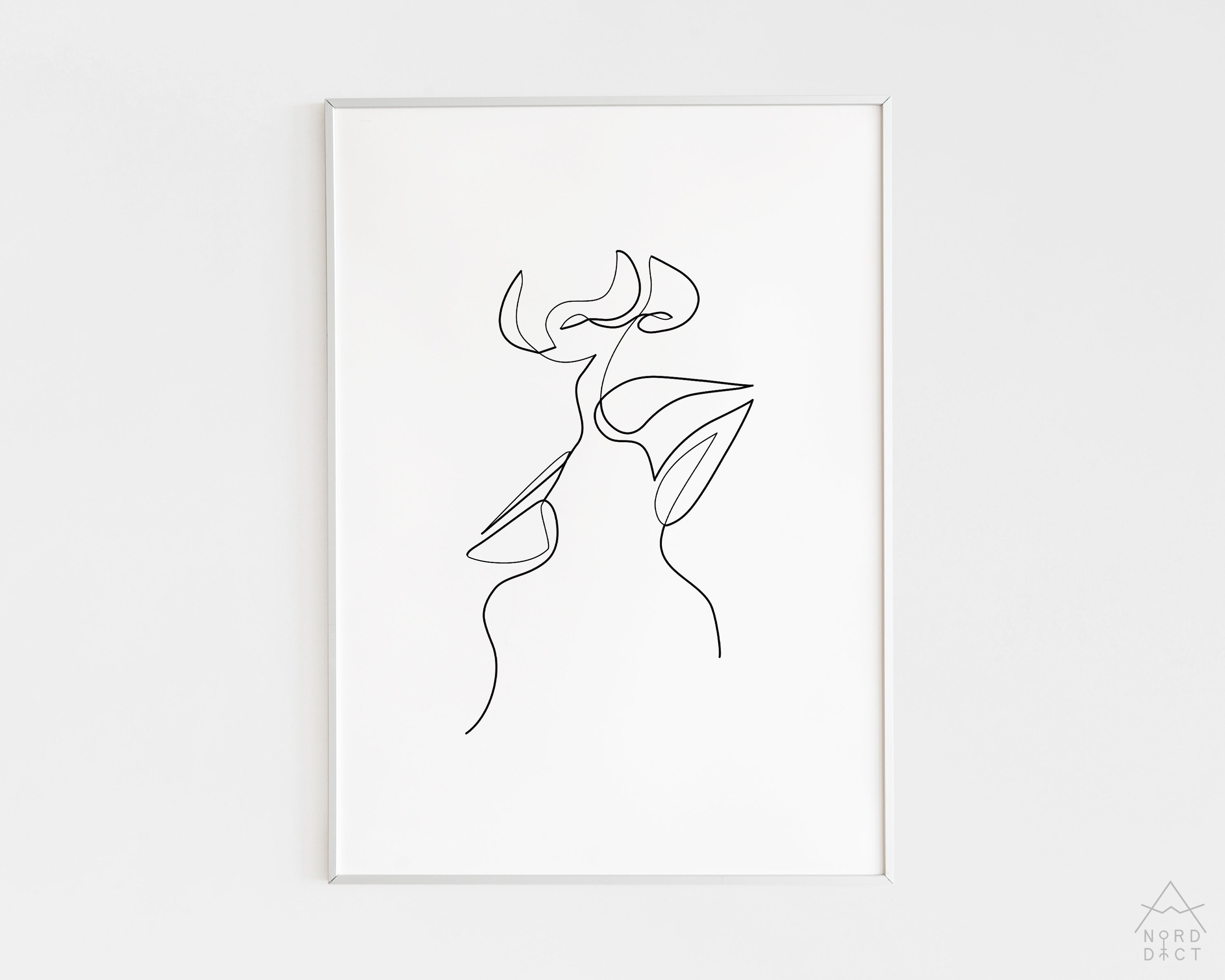 One Line Kiss Printable Illustration Simple Intimate Kissing - Etsy Denmark