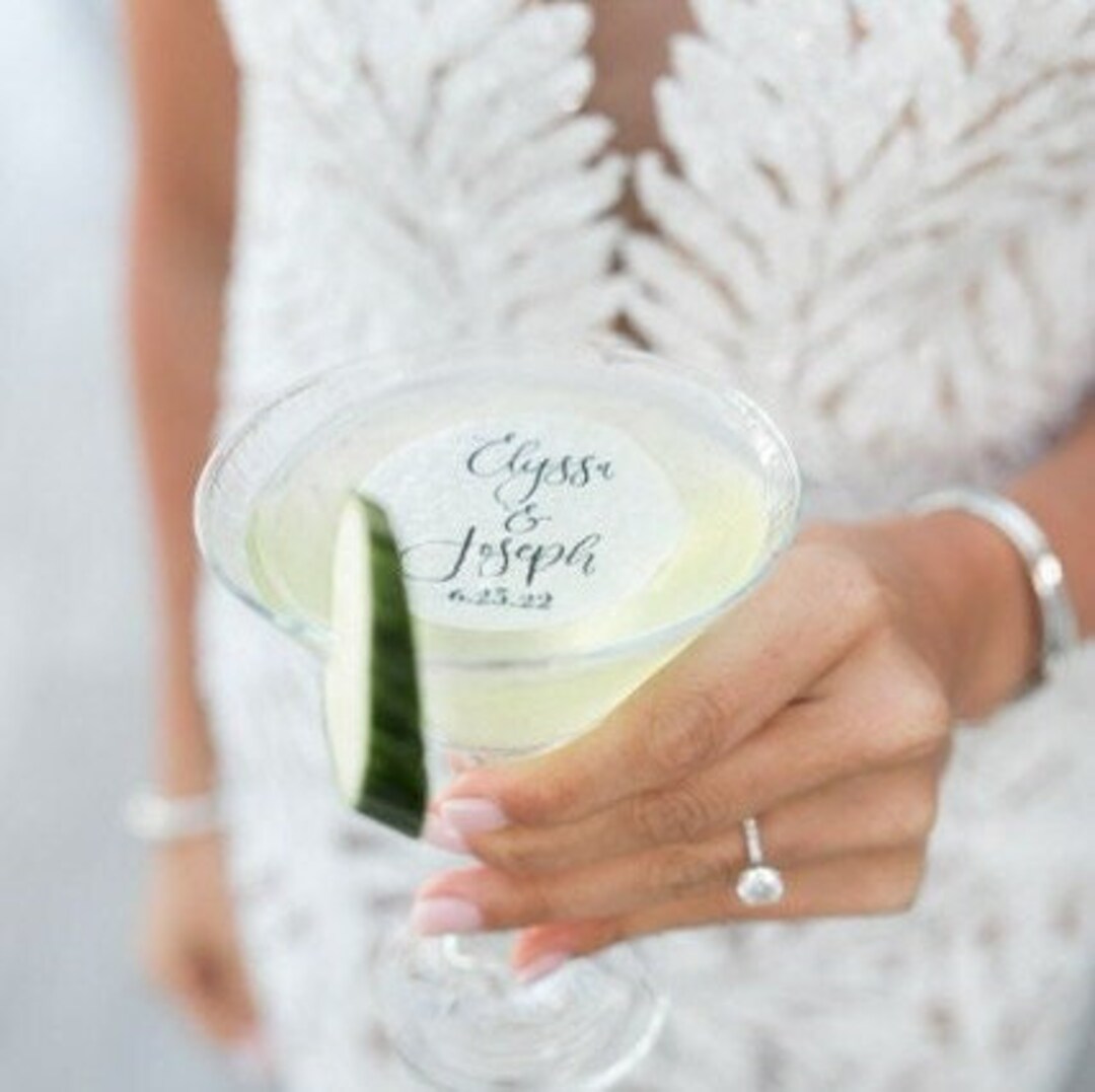 Edible Drink Topper Edible Cocktail Topper Custom Photo - Etsy