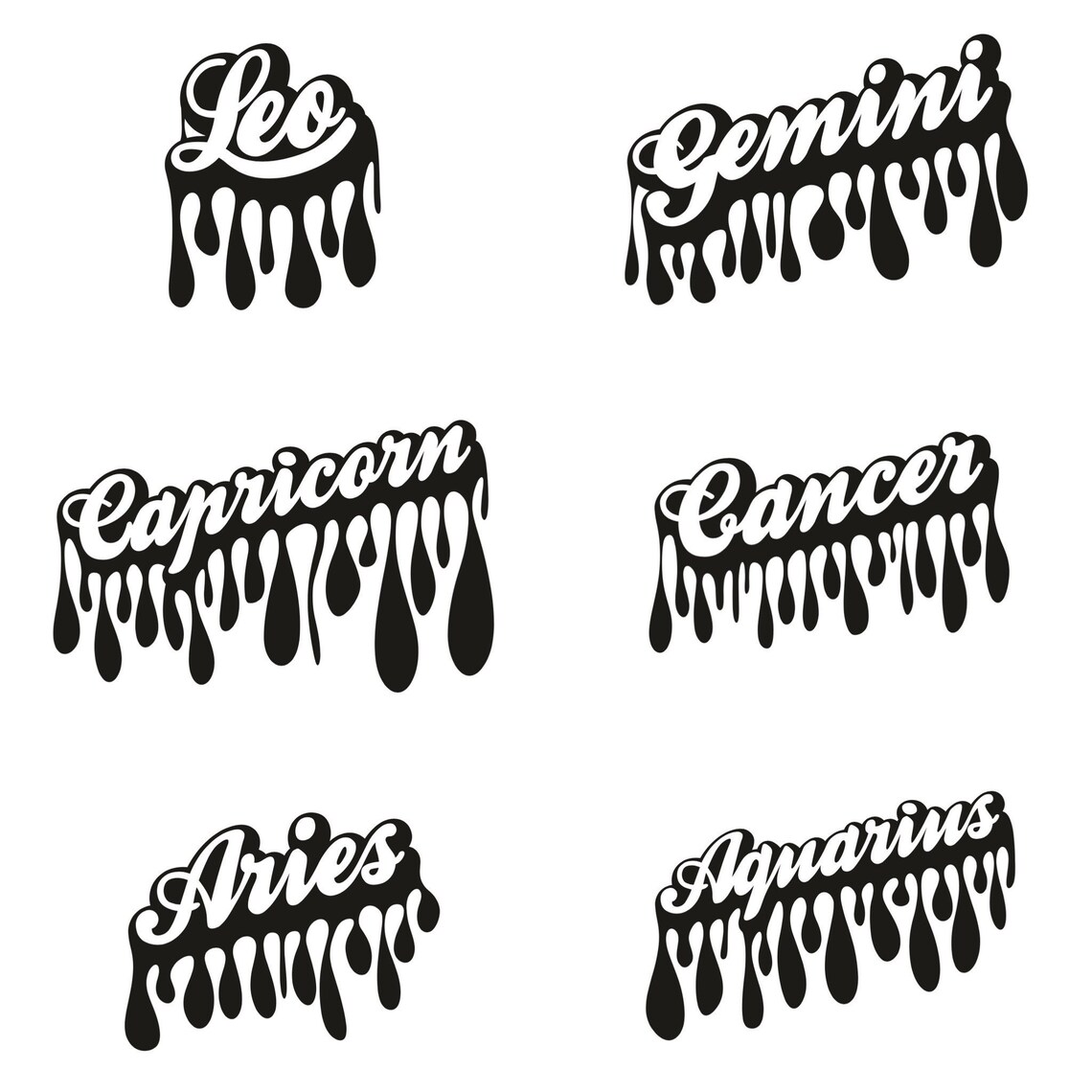 Zodiac Astrology Horoscope Decal Adhesive Custom Sign - Etsy