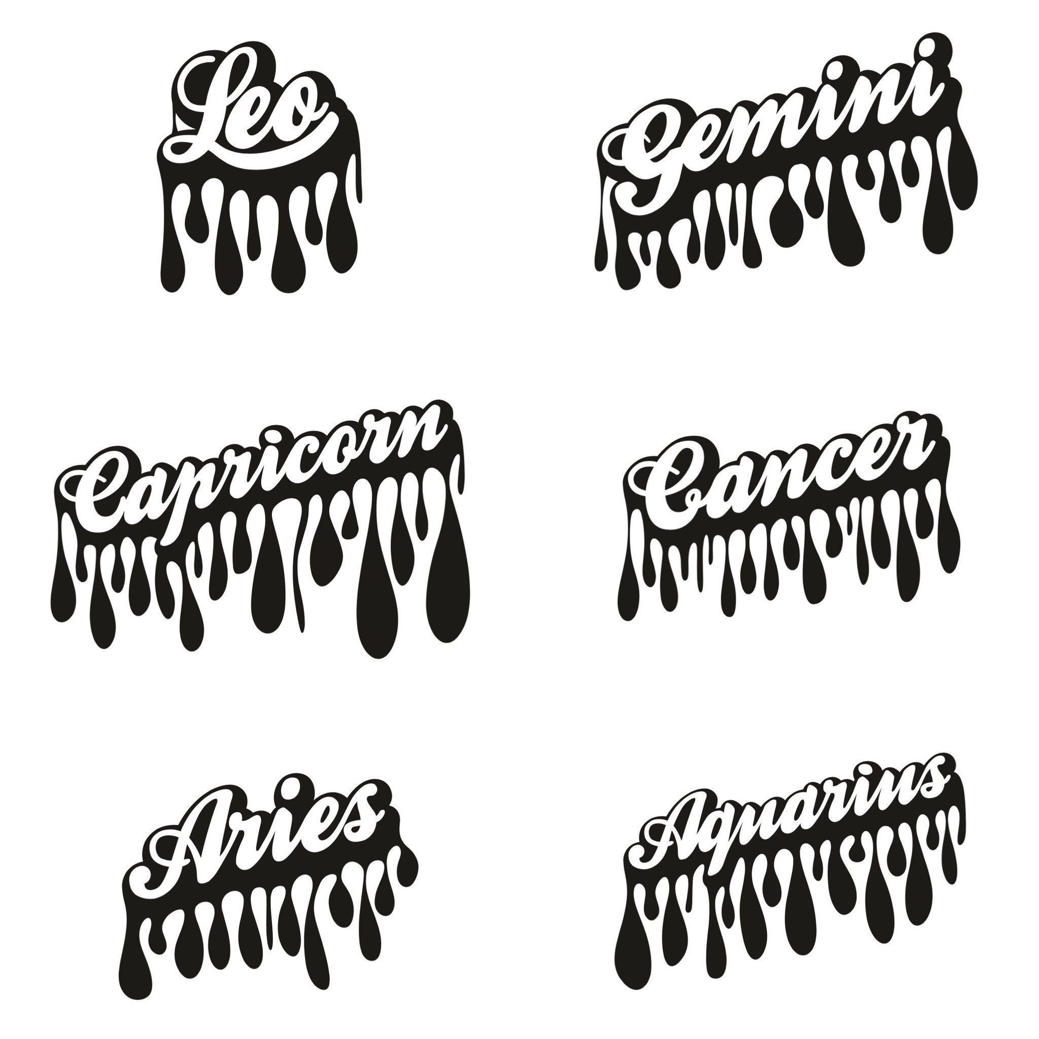 Zodiac Astrology Horoscope Decal Adhesive Custom Sign - Etsy