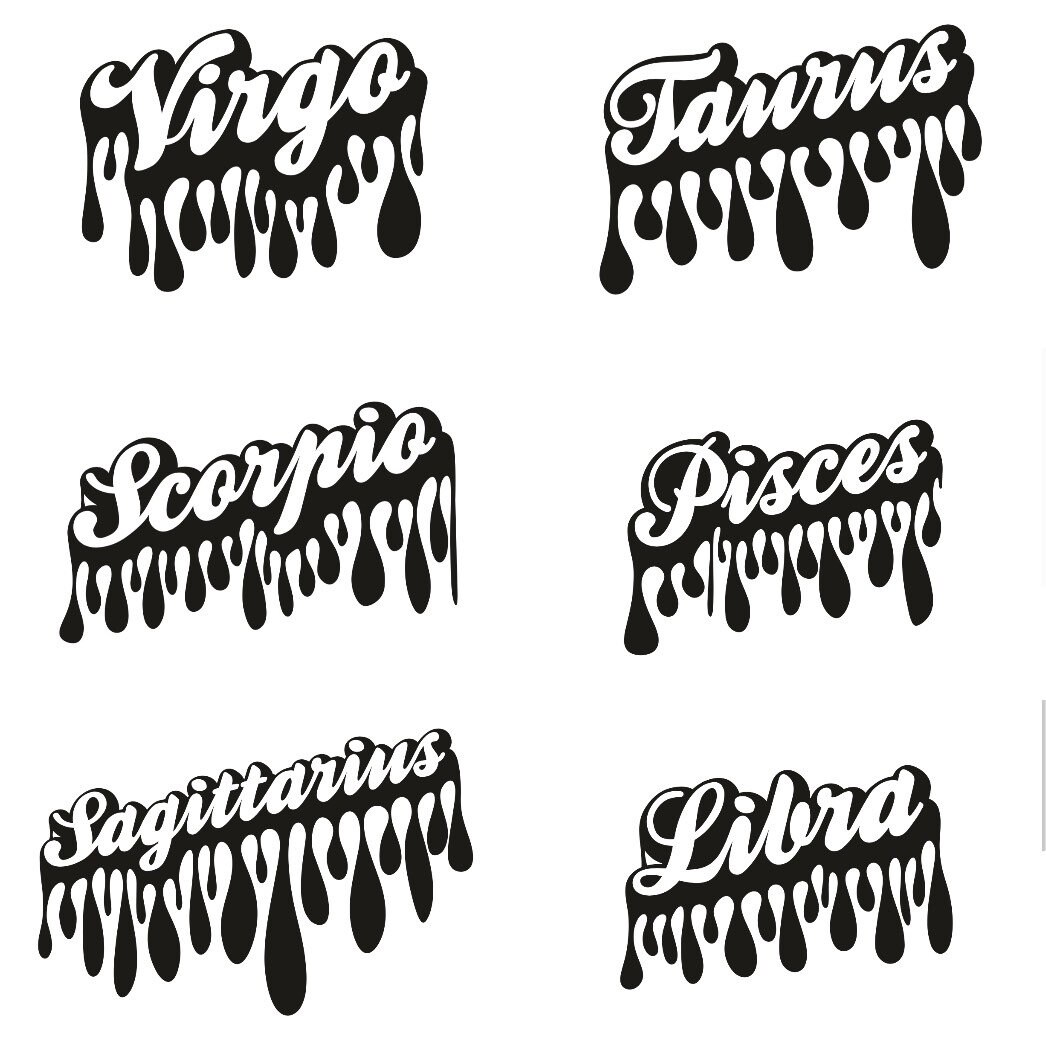 Zodiac Astrology Horoscope Decal Adhesive Custom Sign - Etsy