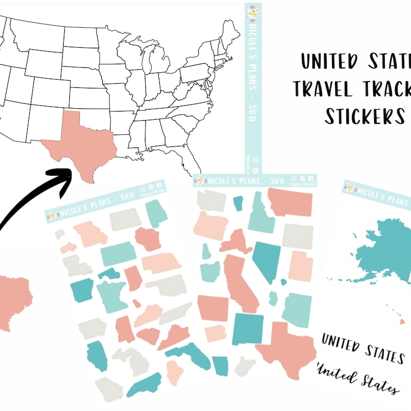 Map Pin Stickers - Etsy