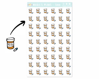 Medicijnen stickers - Etsy Nederland