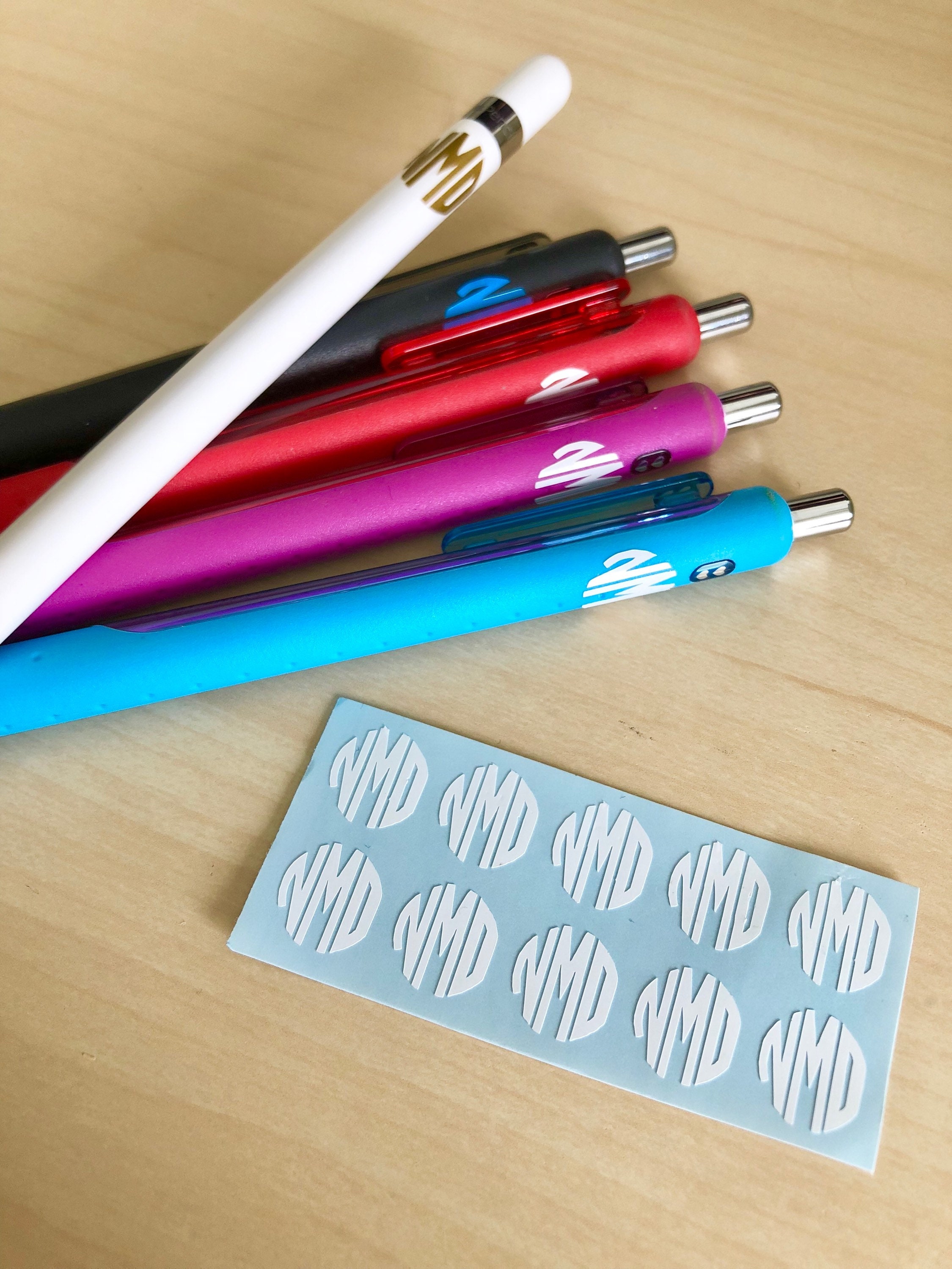 Pen Monogram Decal With Customized Name Initials or Branding - Etsy