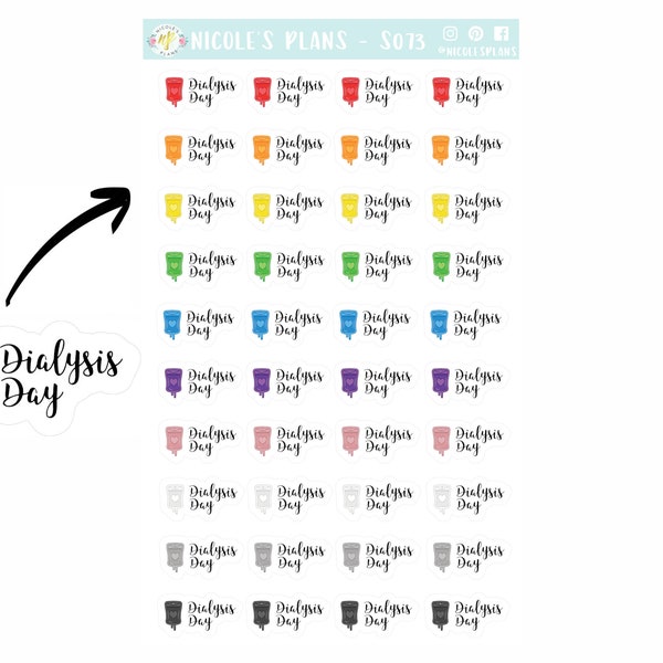 Dialysis Stickers - Etsy