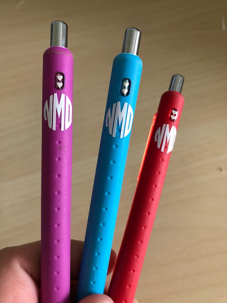 Pen Monogram Decal With Customized Name Initials or Branding - Etsy