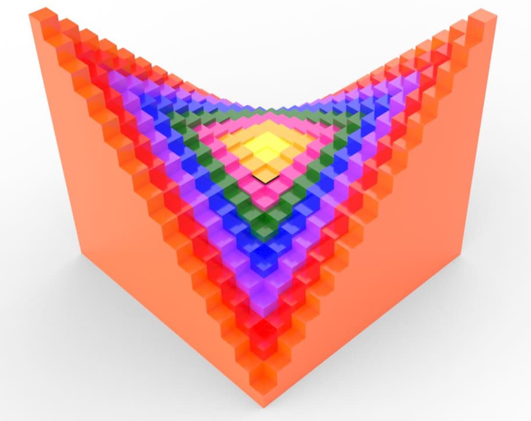 3D Printable Model of Hyperbolic Paraboloids Cubes - Etsy