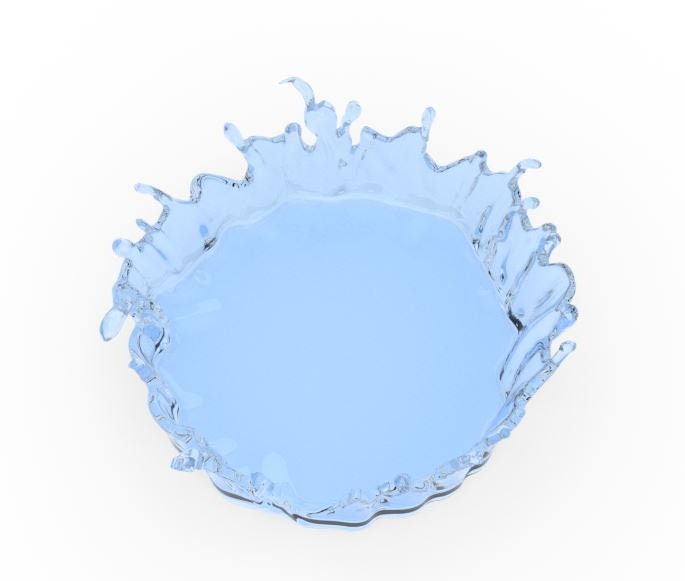 3D Water Splash Model - Etsy