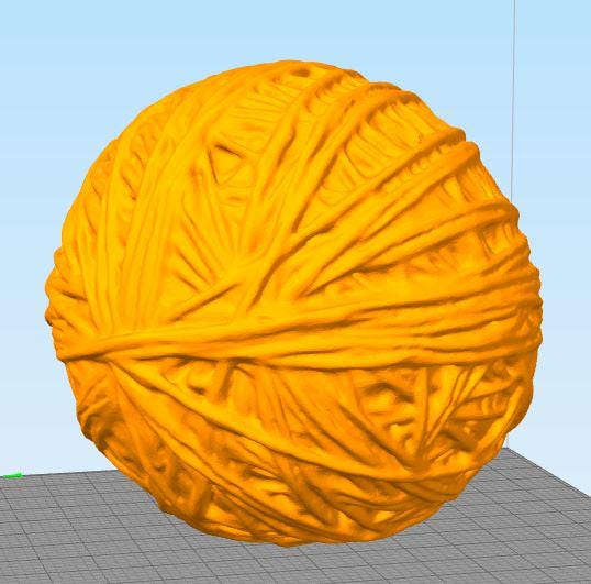 3D Printable Yarnball - Etsy