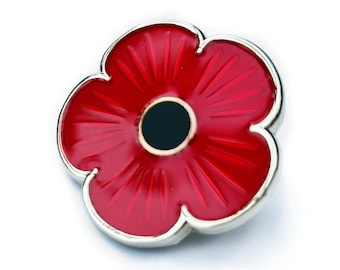 Enamel Poppy - Etsy