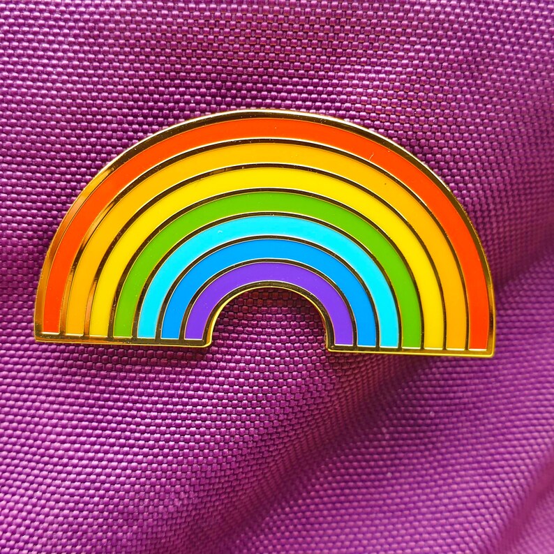 Rainbow Pin Badges Pack of 3 // Rainbow Badge Gifts // Rainbow | Etsy UK