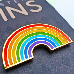 Rainbow Pin Badges Pack of 3 // Rainbow Badge Gifts // Rainbow | Etsy UK