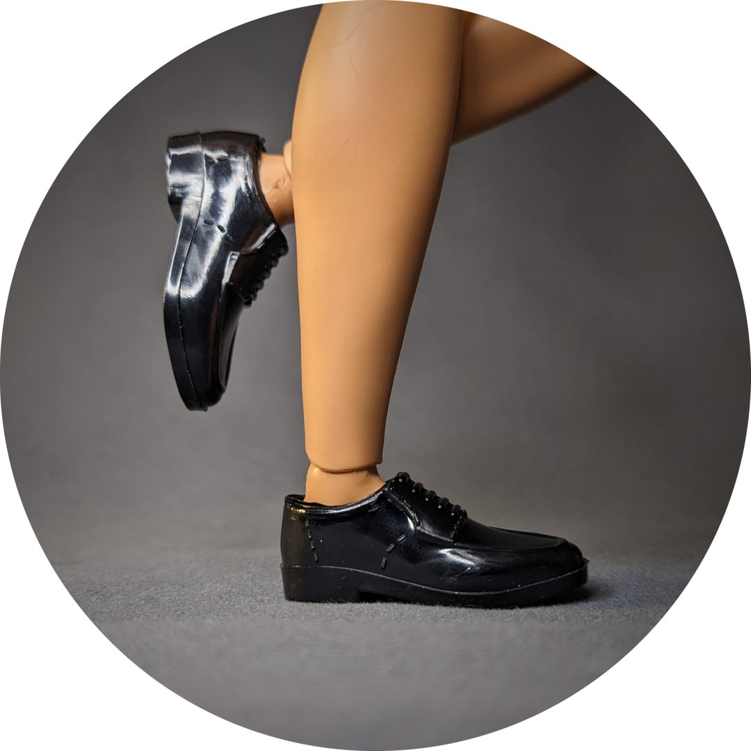 Classic Black Resin Shoes for Ken Dolls - Etsy