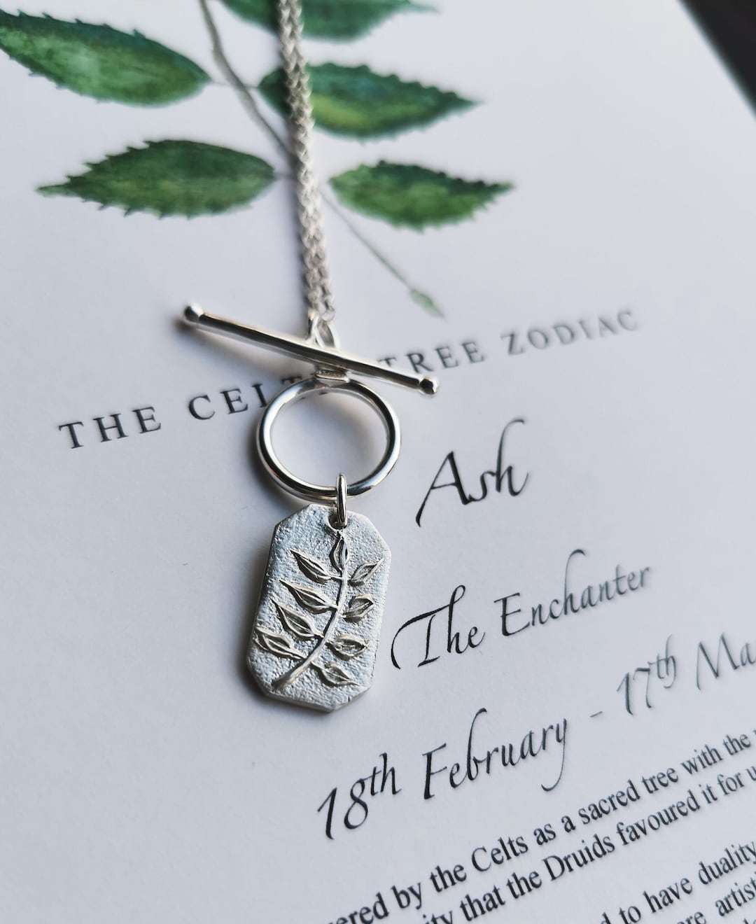 ASH Tree Zodiac Necklace - Celtic Zodiac, Tree Astrology, Pagan ...