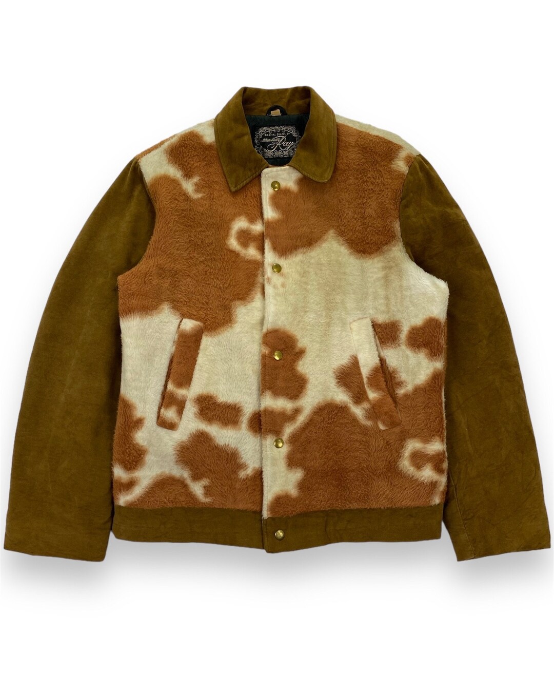 Vintage Marshall Ray Holstein/calfskin Pattern Jacket - Etsy