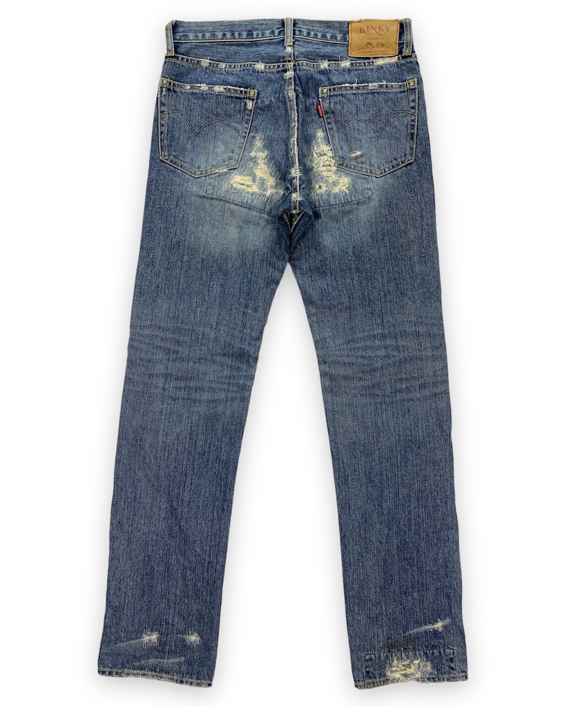 Hysteric Glamour Patchwork Distressed Denim - Etsy