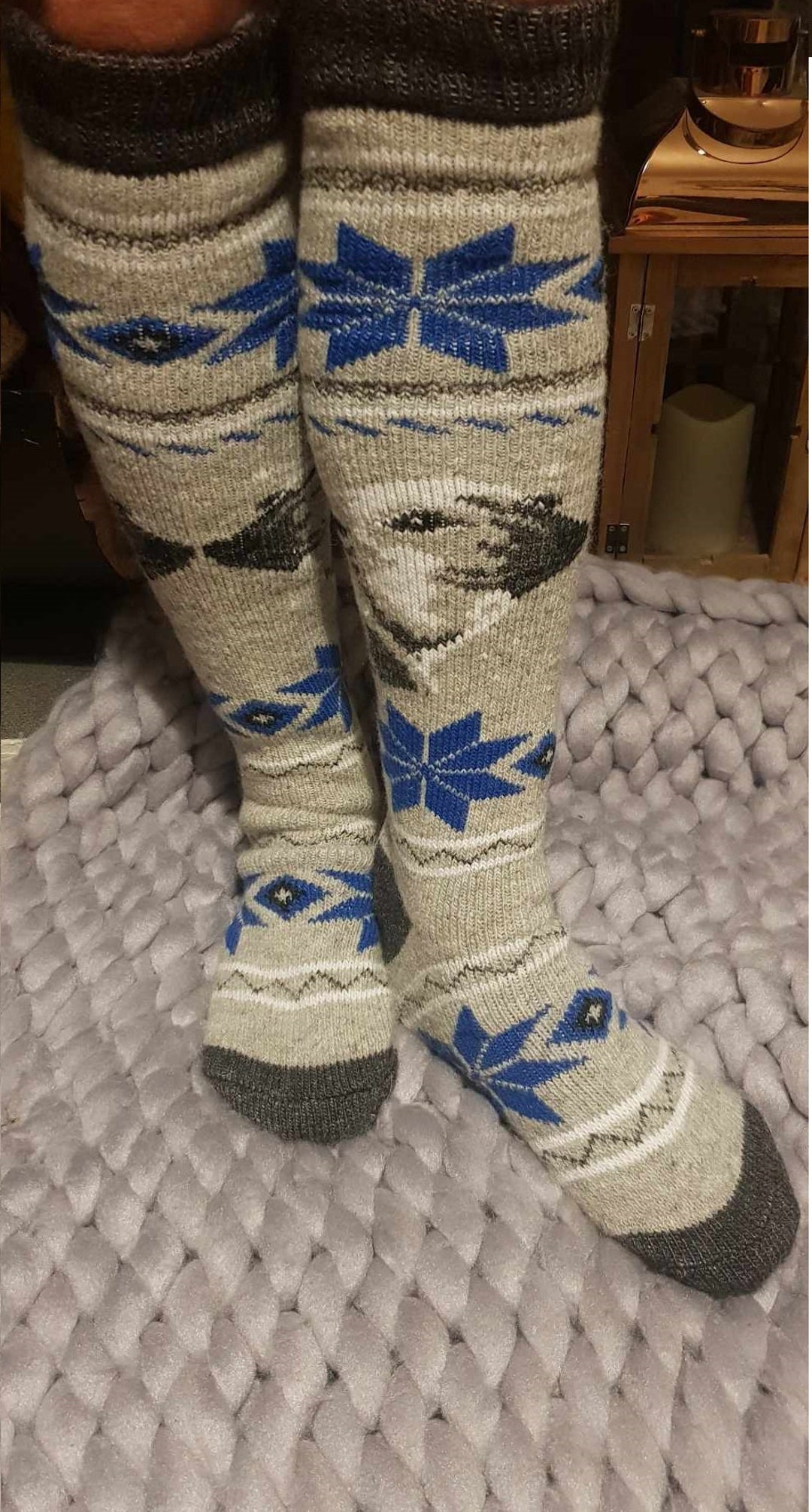 Luxurious Handmade Angora Wool Socks | Angora Rabbit Socks | Warm ...