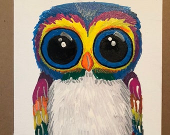 Bright colored art | Etsy