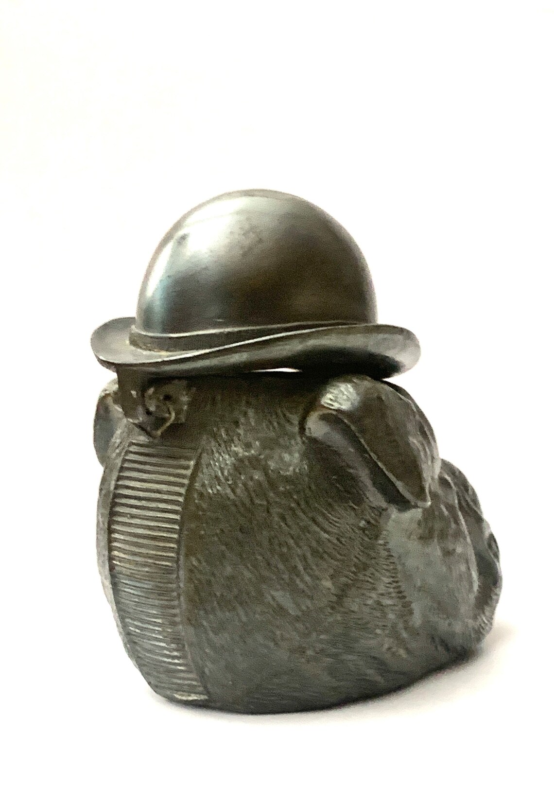 Rare Antique Art Deco English Bulldog Dapper Derby Hat Metal - Etsy