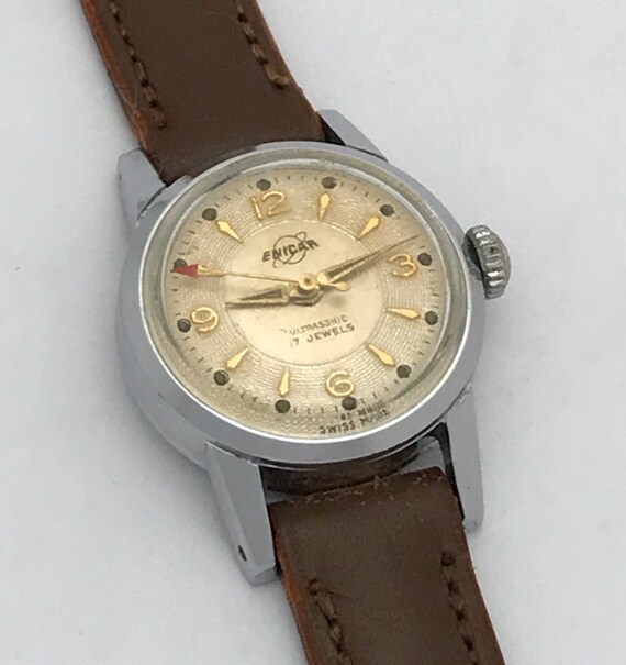 Vintage Enicar Ultrasonic Automatic Swiss 17j Ladies … - Gem