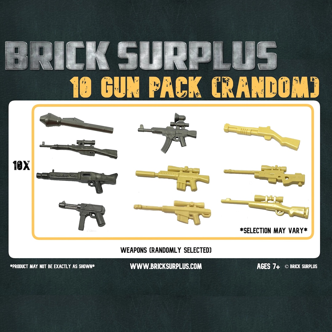 Brick Surplus 10 Gun Pack With Bonus (randomly Selected) - Etsy