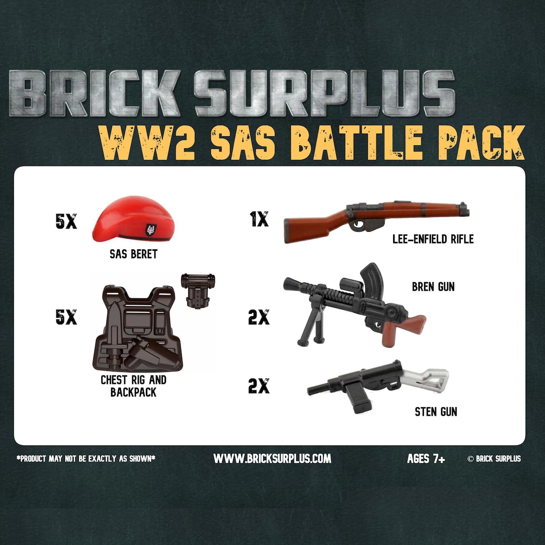 Brick Surplus WW2 Special Air Service SAS Battle Pack - Etsy