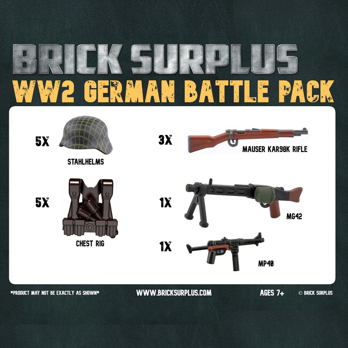 Brick Surplus WW2 German Battle Pack - Etsy