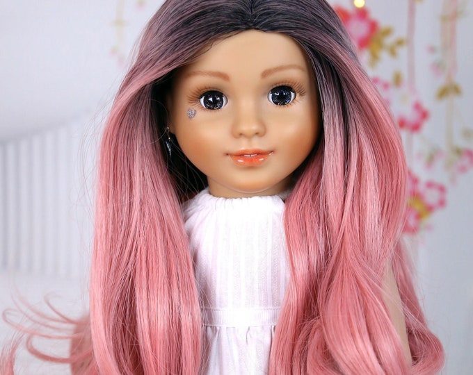 Custom 18 Inch Doll Wig Meghan Wig - Fits Most Doll Head 10.5 to 11.5 ...