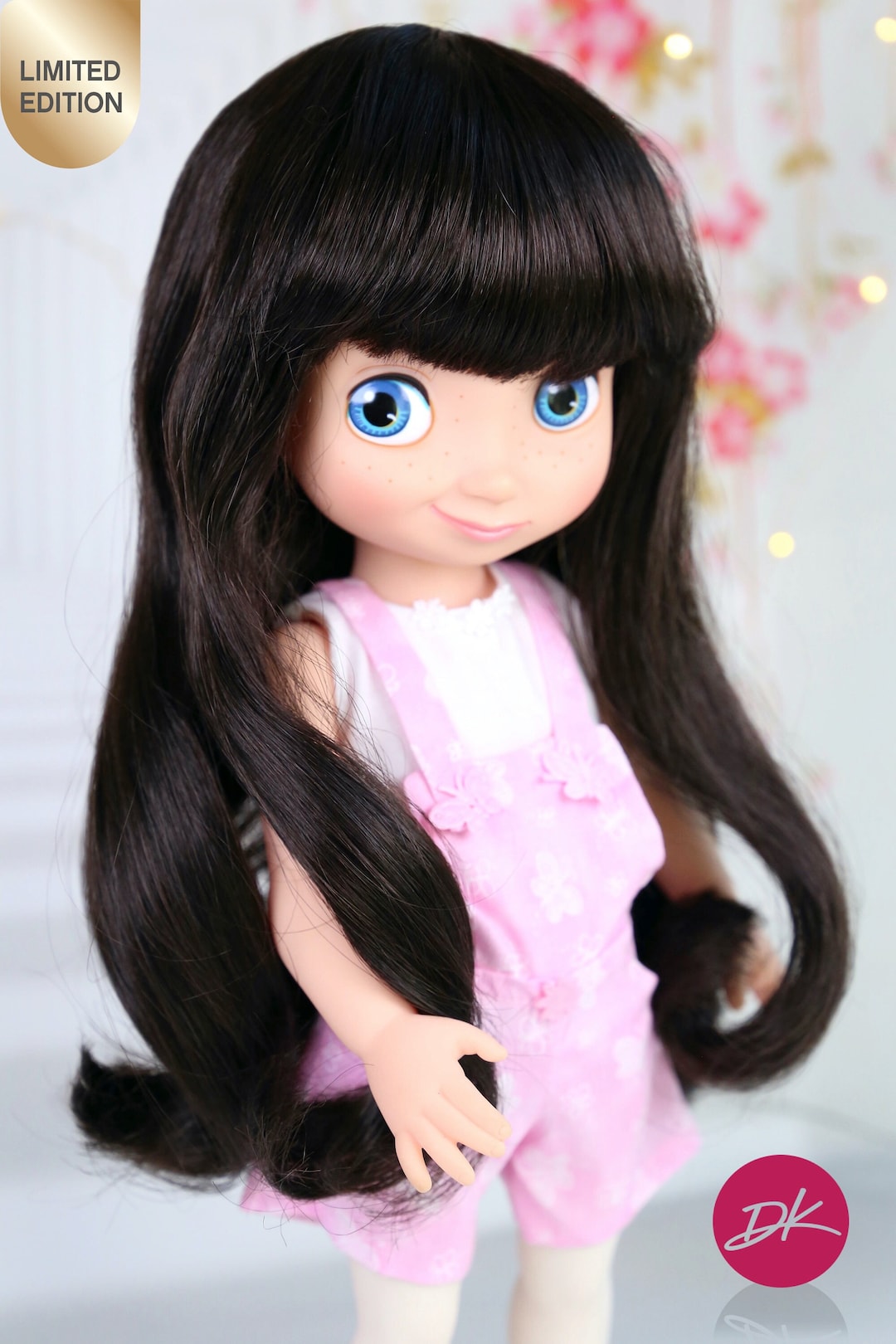 Custom 13'' Doll Wig "danielle " - Fits Most 12-13'' Doll Head ...