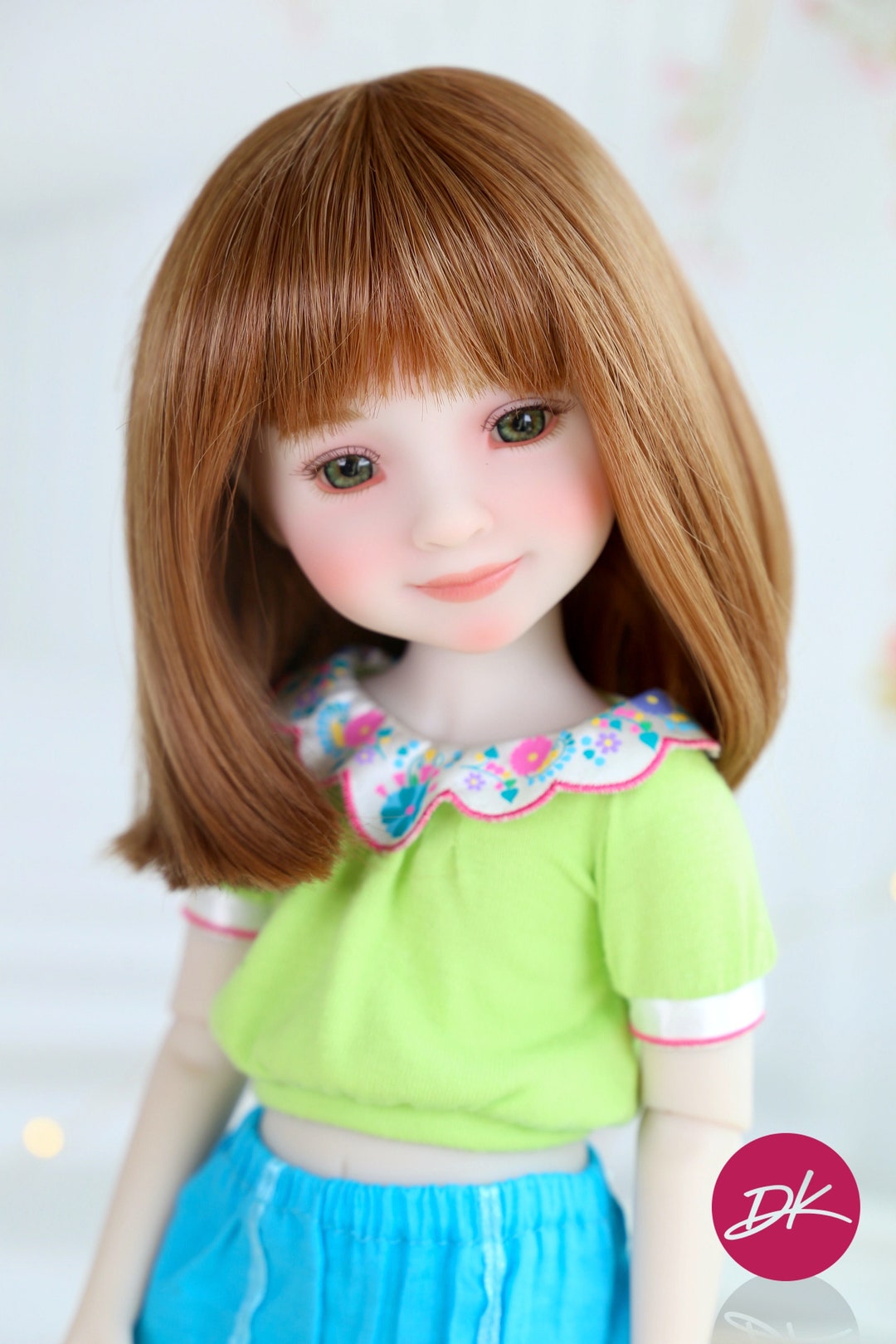 14 Doll LEILA Wig Doll of a Kind RRFF Doll Wig Fits Most 9'' Head Doll ...