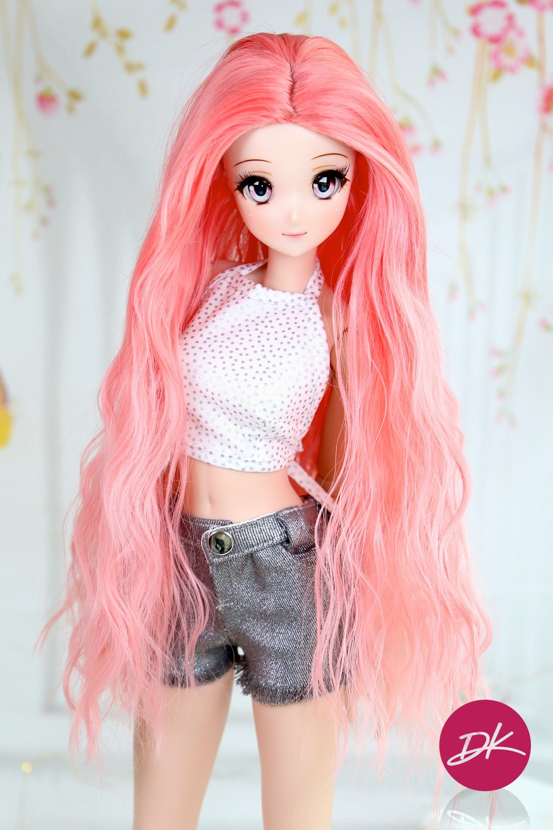 Smart Doll Dye Wig Coral,replacement Doll Ombre Wig by Doll of a Kind ...