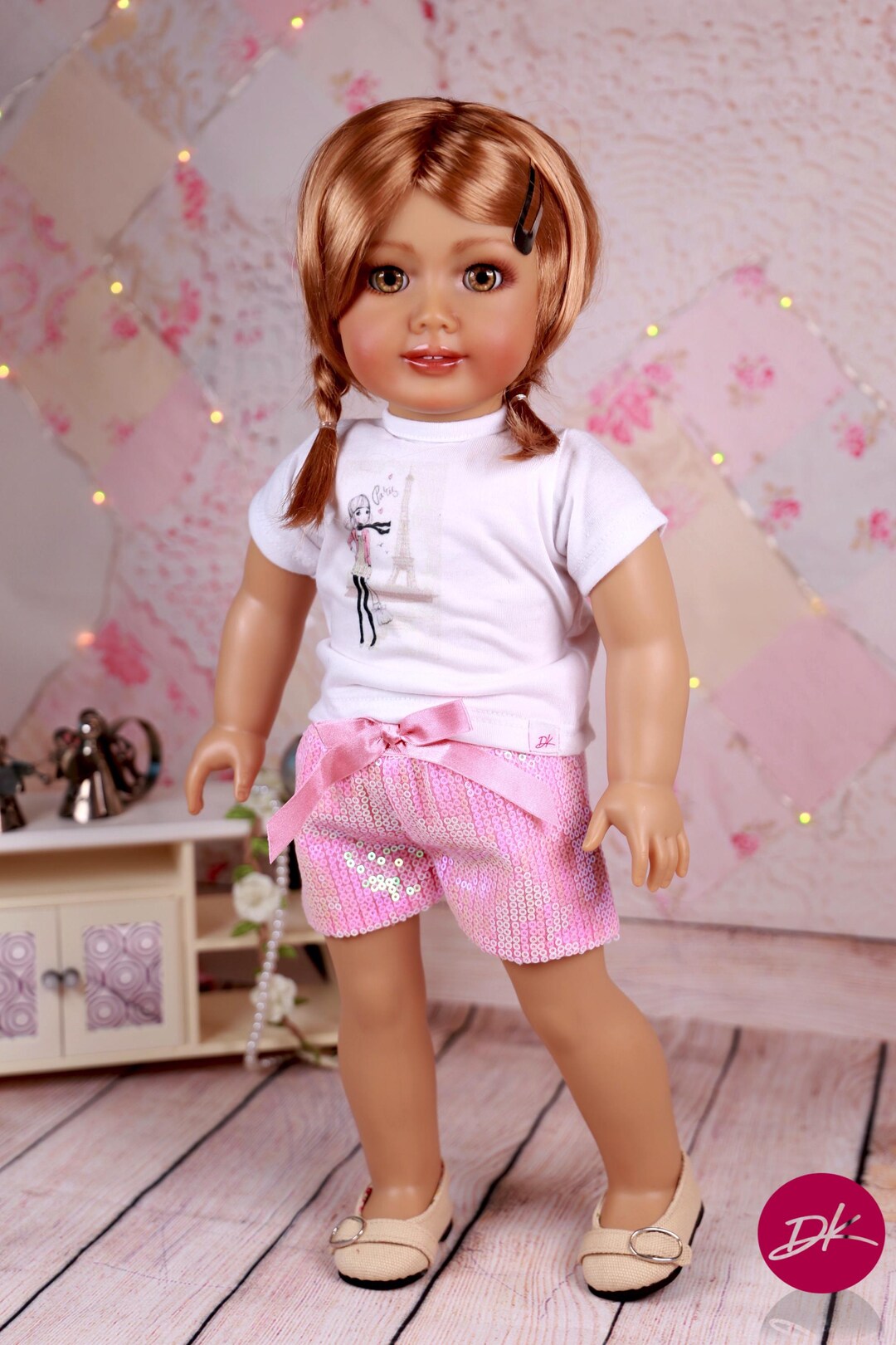 American Doll Hannah Premium Faux Mohair Wig 10-11 Head Size Made to ...