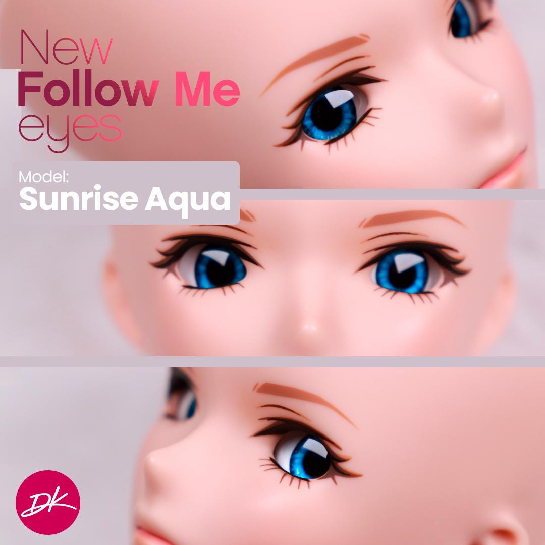 14mm Eyes Follow Me Eyes for Smart Dolls Semi-real Mold and Most BJD ...