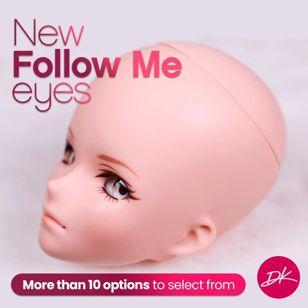 14mm Eyes Follow Me Eyes for Smart Dolls Semi-real Mold and Most BJD ...